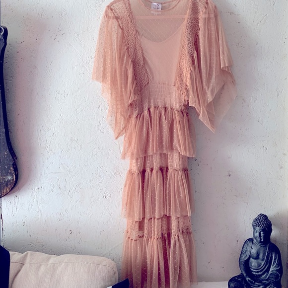 Crow Cloth | Dresses | Crow Cloth Rose Mesh Lace Dress | Poshmark